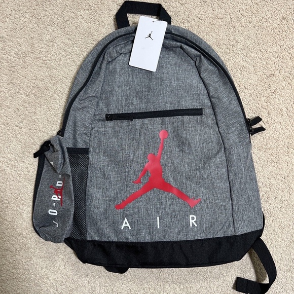 Nike | Bags | Nike Air Jordan Backpack With Pencil Case Carbon Heather ...